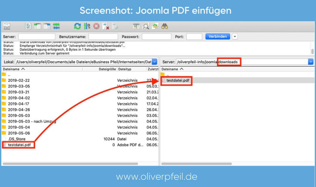 Joomla PDF einbinden, einfügen & hochladen (2025)