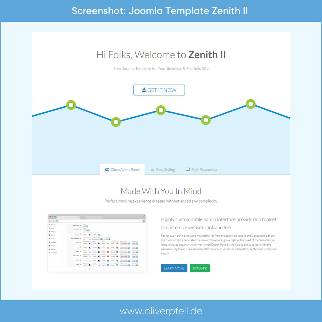 Joomla Template Zenith II