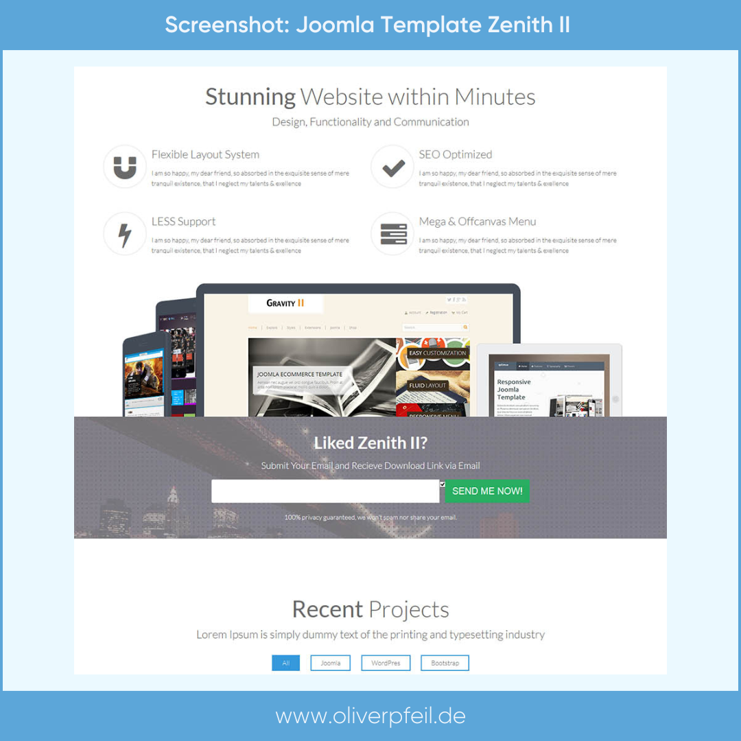 Joomla Template Zenith II